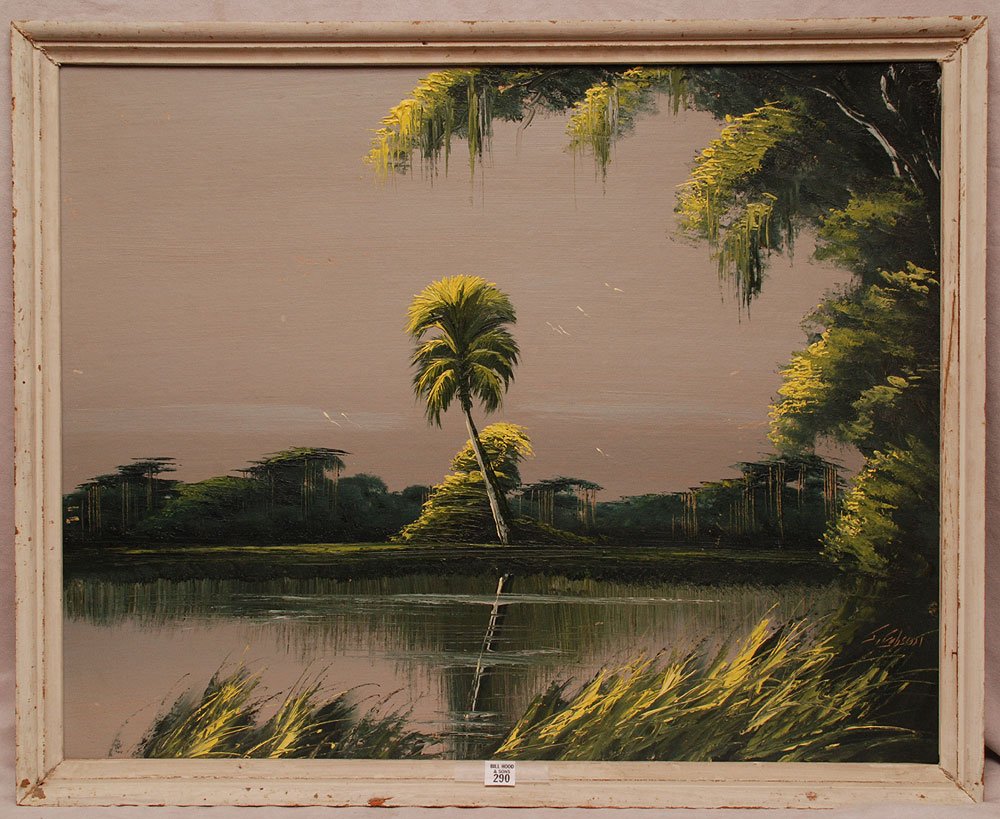 FLORIDA HIGHWAYMEN PAINTING by James Gibson (20th Centu