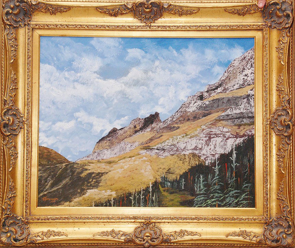 2 paintings by Richard T. Reminger