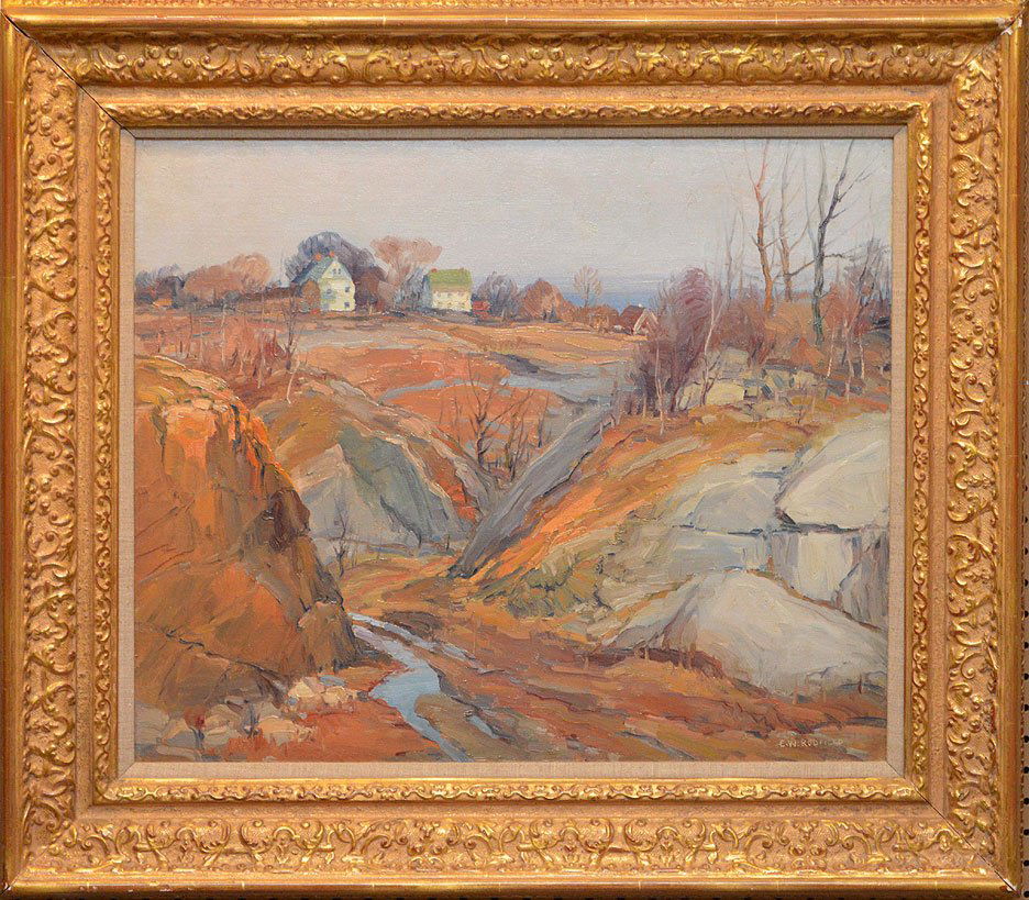 Edward Willis Redfield (American 1869 - 1965) oil on