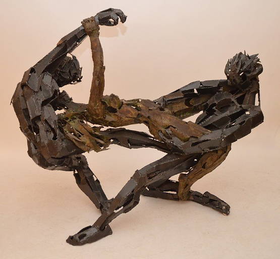 Solomon Saprid (1917 2003) Life Size Metal Sculpture.