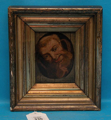 European School, Monogrammed, Portrait Of A Monk,