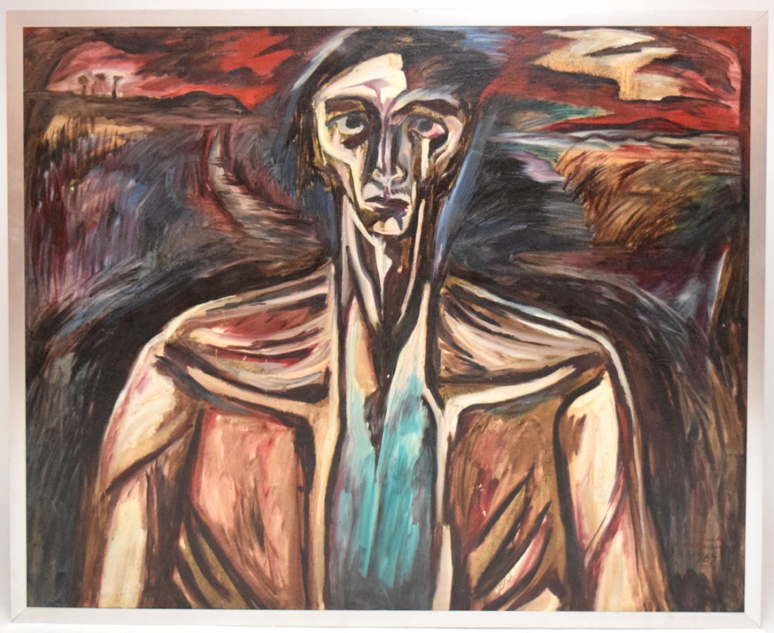 Jaime de Guzman (Philippines) Large oil titled Peasant - Jun 07, 2016 ...