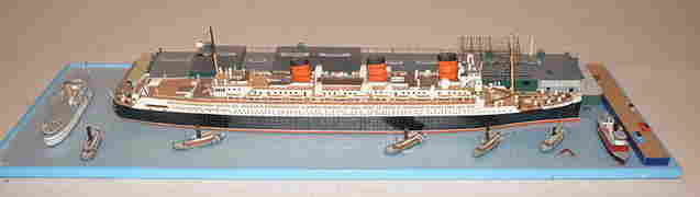 Ss Queen Mary Model Ship