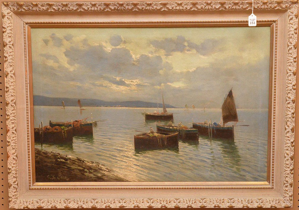 20th century Italian Painting by G. De Luca, oil on