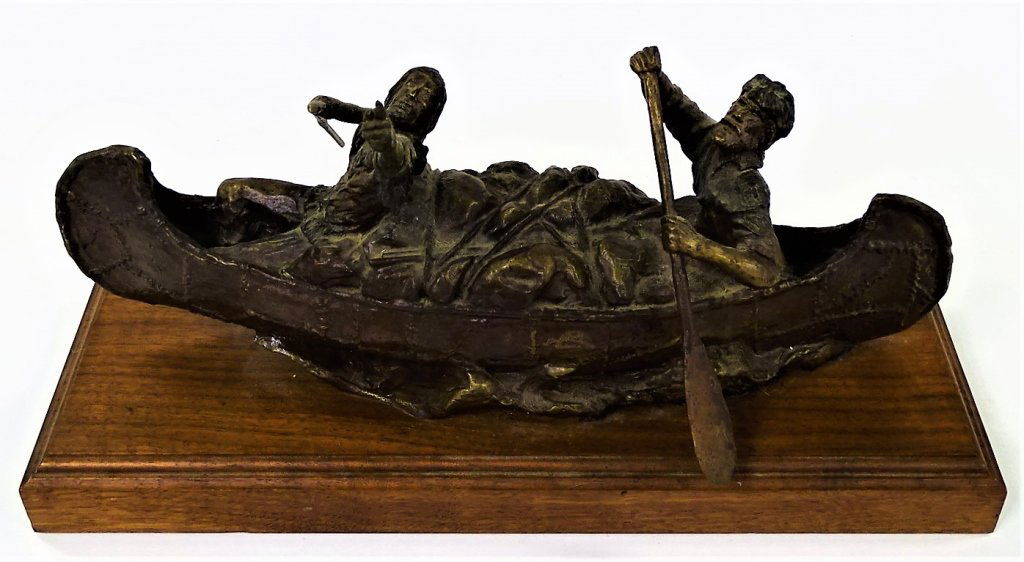 GARY SHOOP BRONZE FRONTIER SCULPTURE