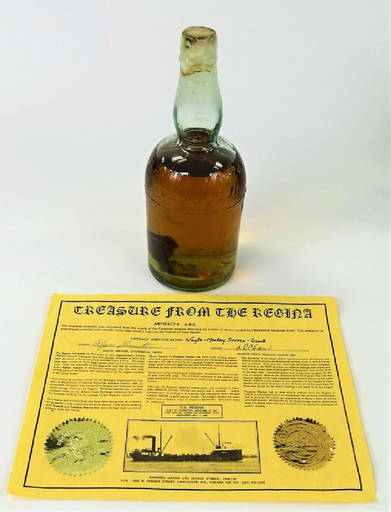 Bottle Of Whyte & Mackay Scotch Shipwreck Artifact