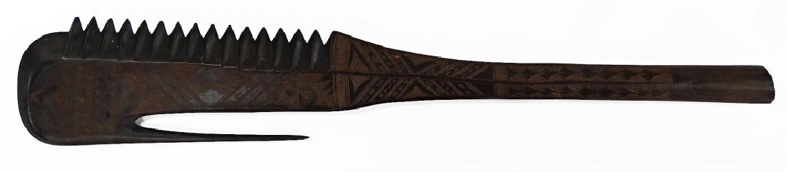 HAND CARVED SAMOAN CEREMONIAL NIFO'OTI CLUB