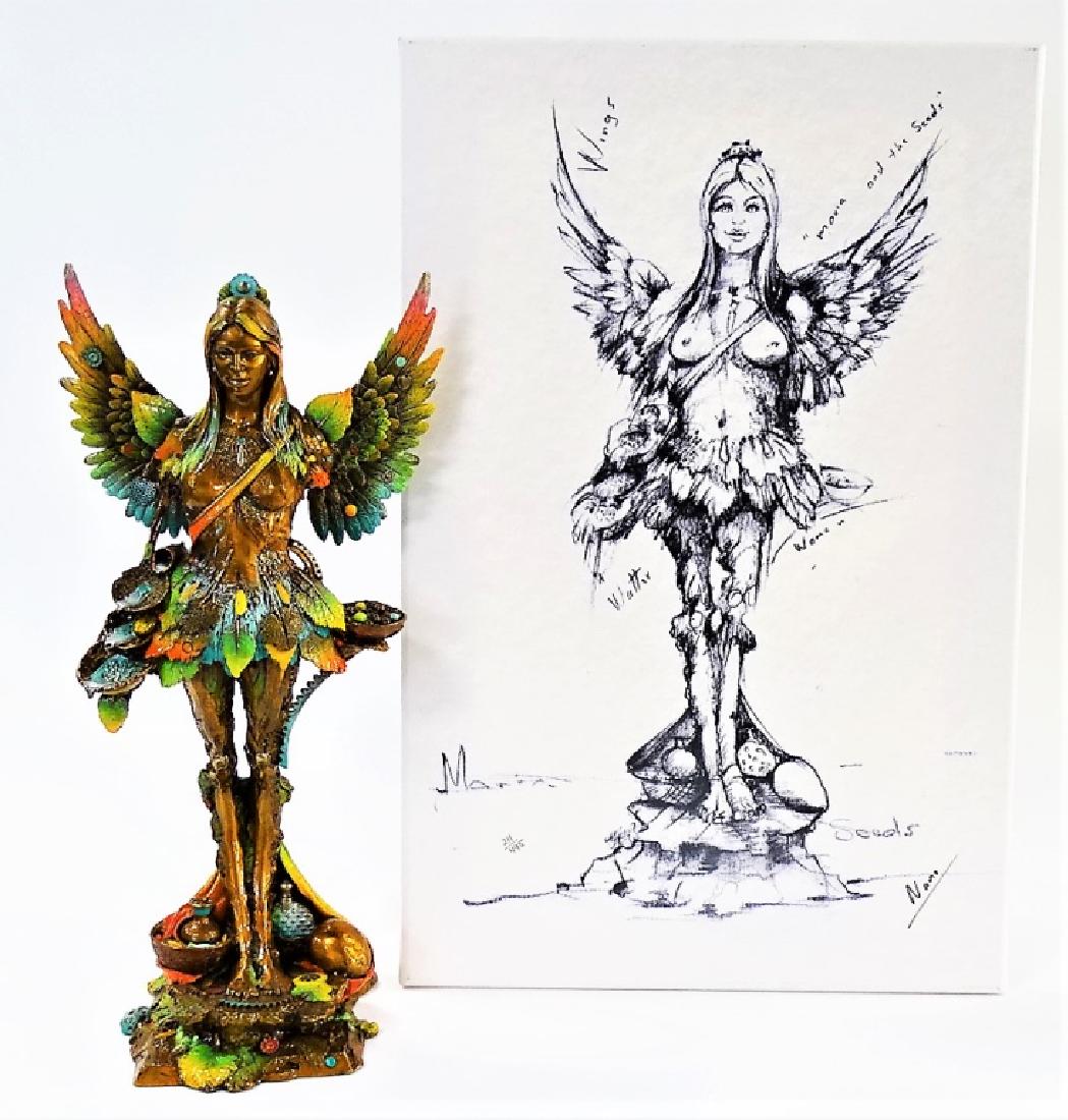 NANO LOPEZ "MARIA & THE SEEDS" BRONZE SCULPTURE