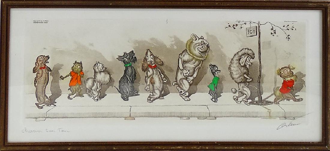 SIGNED ARTHUR BORIS O'KLEIN SATIRICAL DOG LITHO - Apr 09, 2018 ...