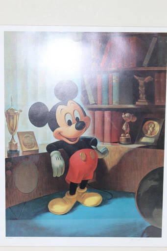Lithograph Of Mickey Mouse Signed And Numbered