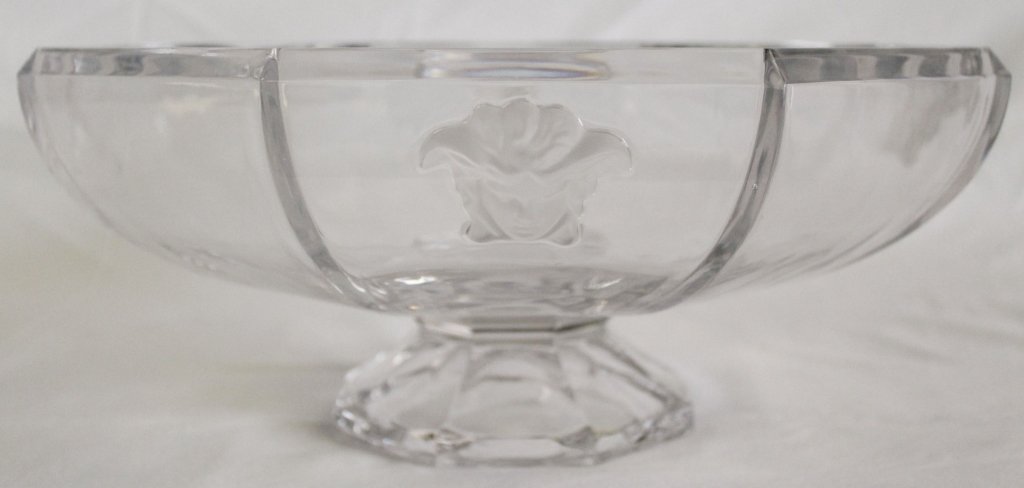 ROSENTHAL FOR VERSACE CRYSTAL CENTERPIECE BOWL