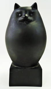 R.h. Recchia 1931 Persian Cat Staue On Base