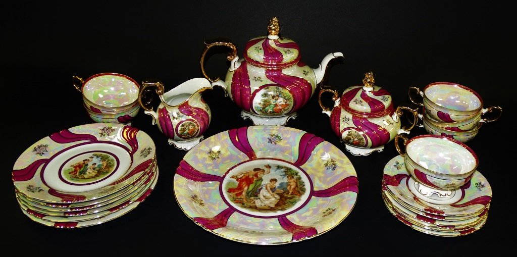 SVC FOR SIX VOLKSTEDT GERMAN PORCELAIN TEA SET - Oct 09, 2016 | Auction ...