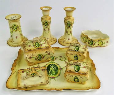 Crown Devon Fieldings Porcelain Coffee Set For 6