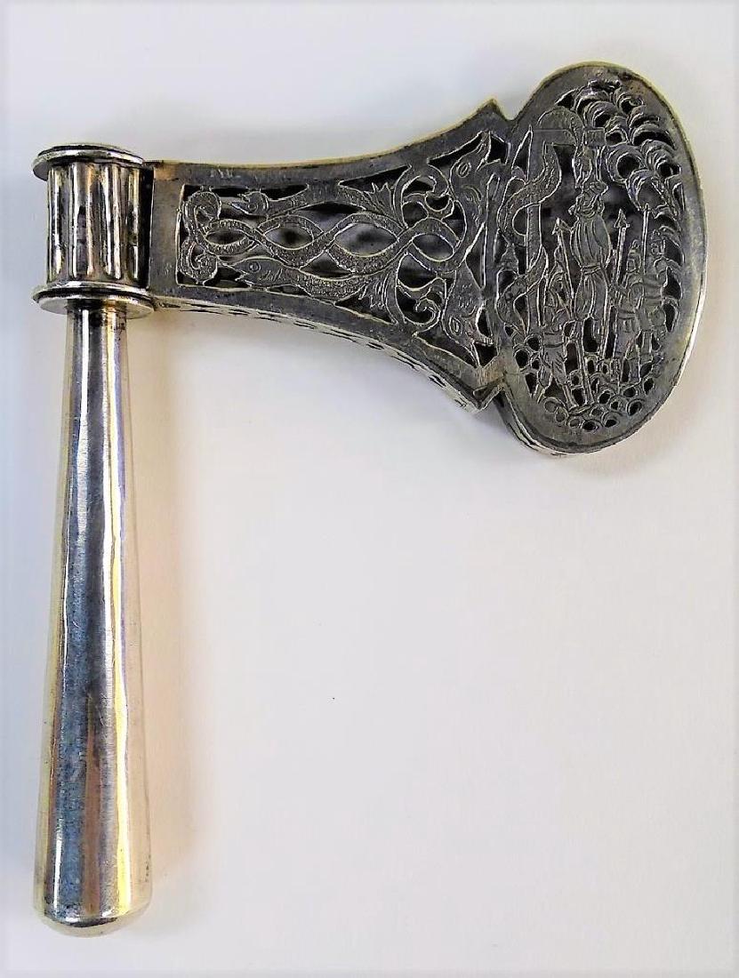 VINTAGE STERLING SILVER JUDAICA PURIM GROGGER
