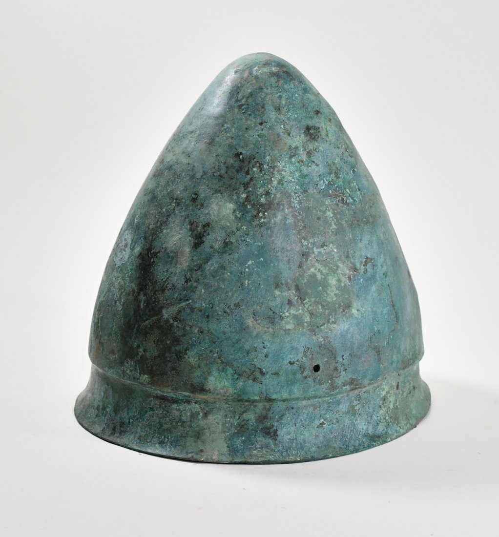 A Greek Bronze Helmet of Pilos Type
