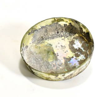 Roman Glass Dish Shallow Basin