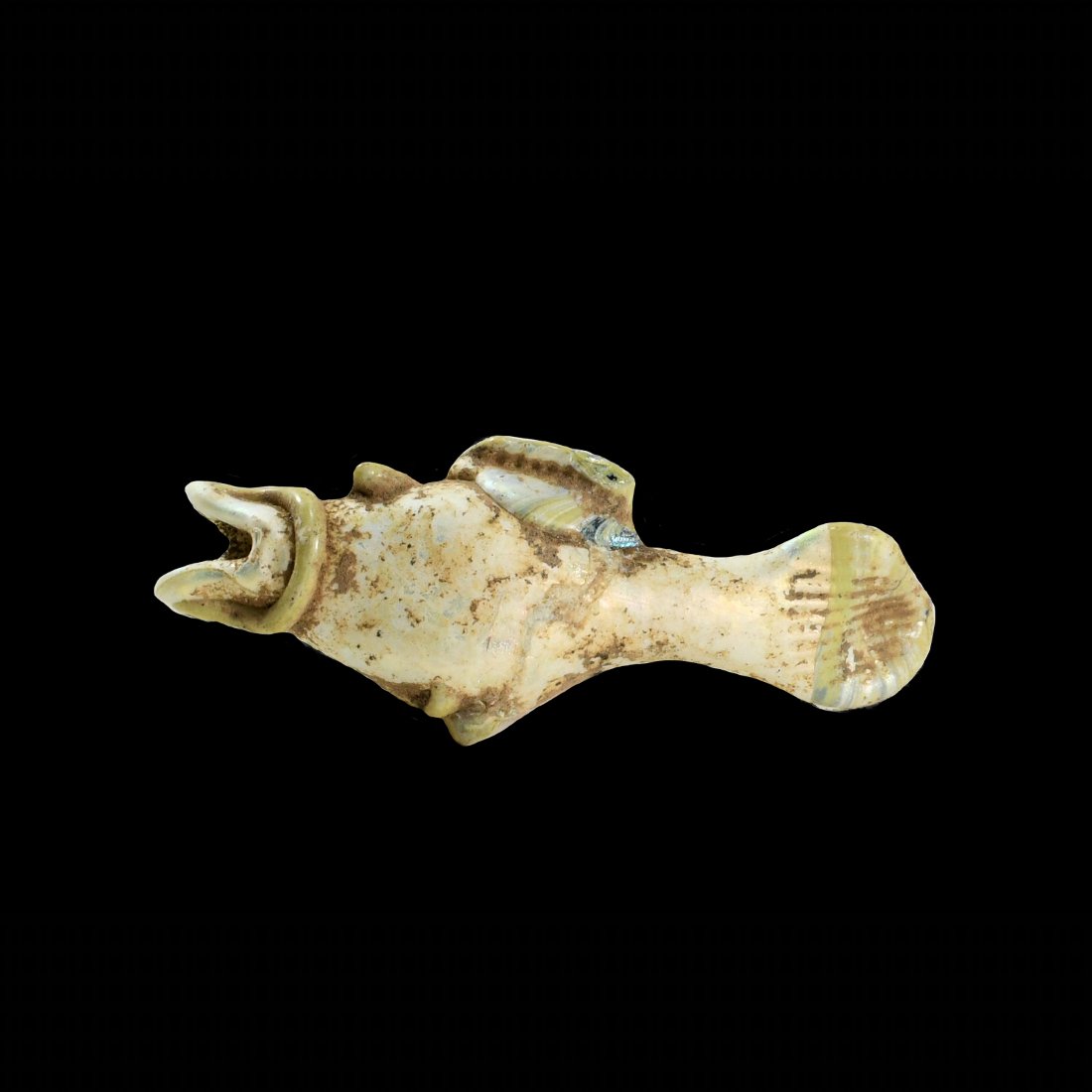 A Rare and Fabulous Roman Glass Fish Vessel