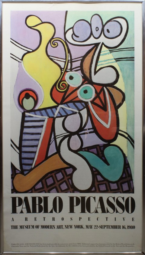 Pablo Picasso Large Framed Exhibition Poster