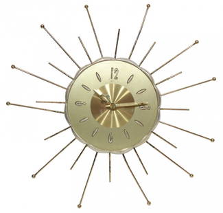 Vintage Mid Century Lux Time Division Clock