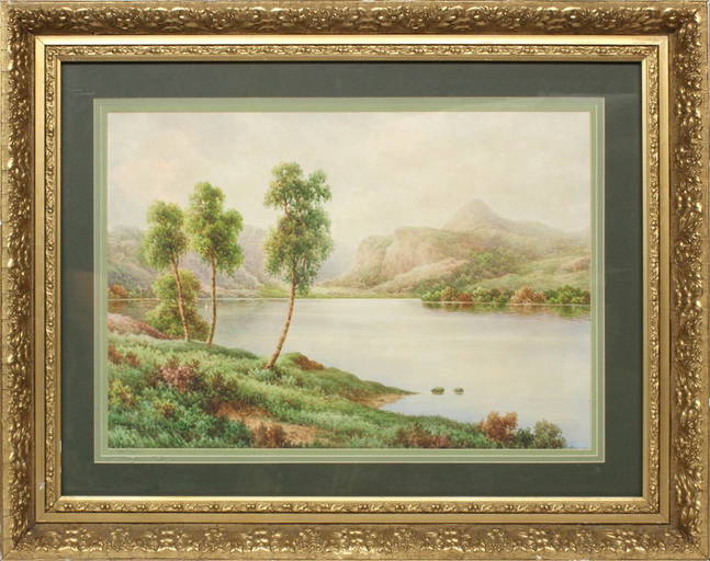 Charles Bool Watercolor Painting Landscape