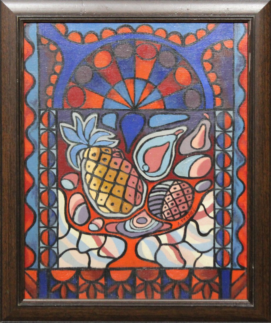 AMELIA PELAEZ 1896-1968 Cuban Artist - ABSTRACT OIL / B