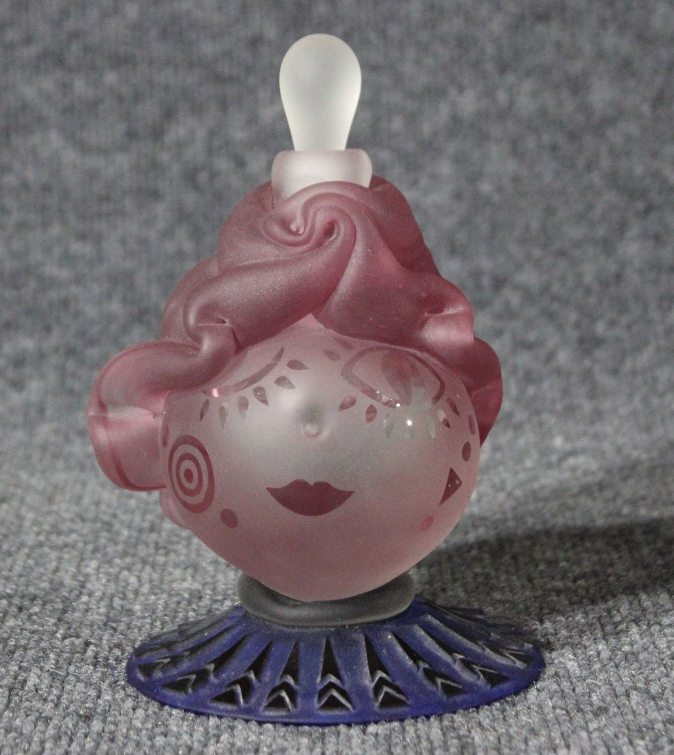 Fellerman Raabe Studio Art Glass Perfume Bottle Girl