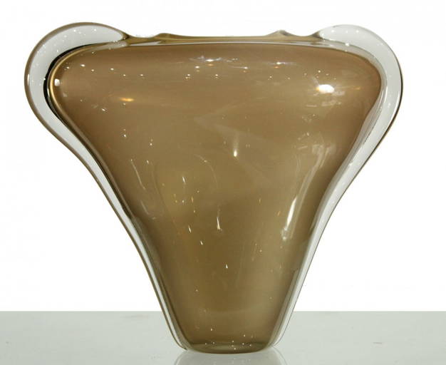Thomas Buechner Iii Signed Glass Mid Century Vase