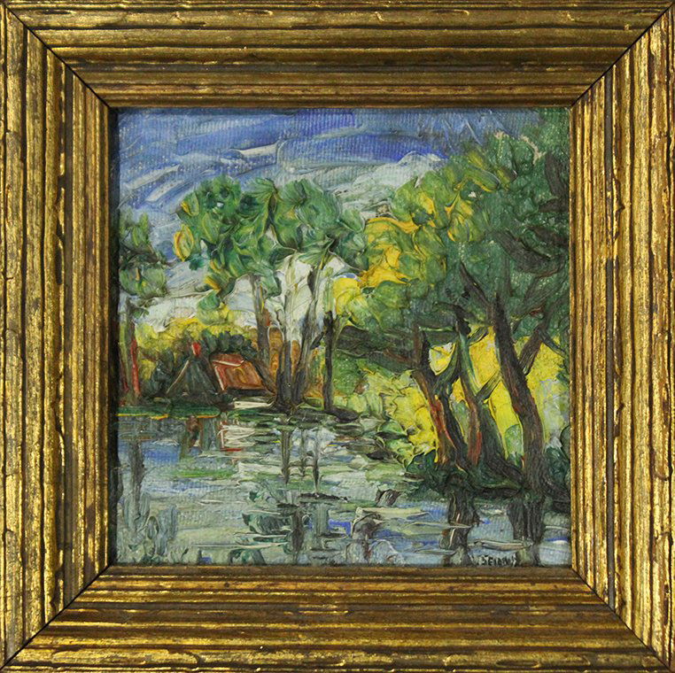 GEORGE SEIDMAN Impressionist Landscape Oil Painting