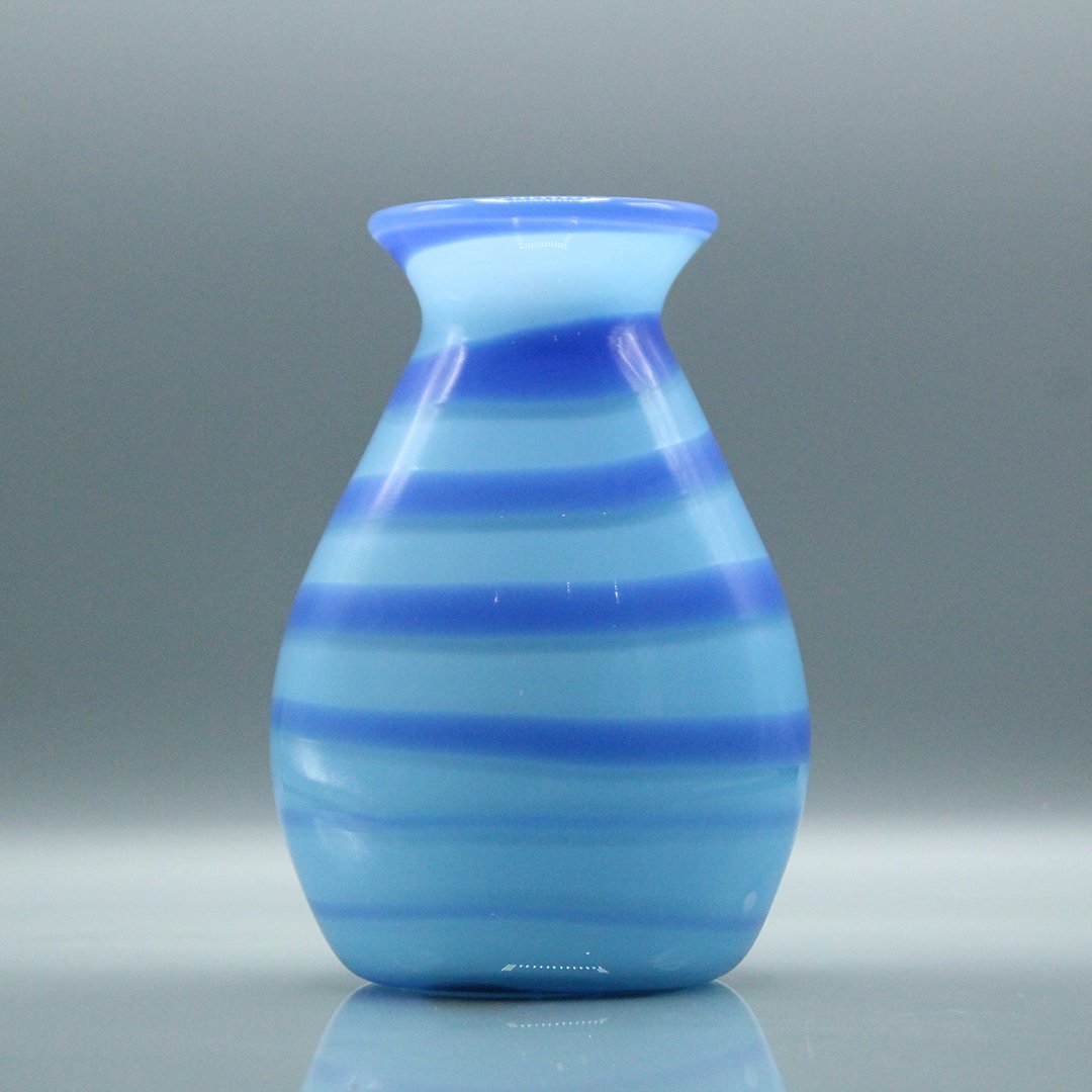 J Harris Art Glass Swirl Vase For Tiffany & Co.