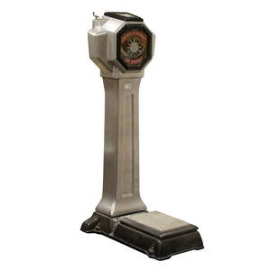 1930's Art Deco Watling Guess Your Weight Penny Scale.