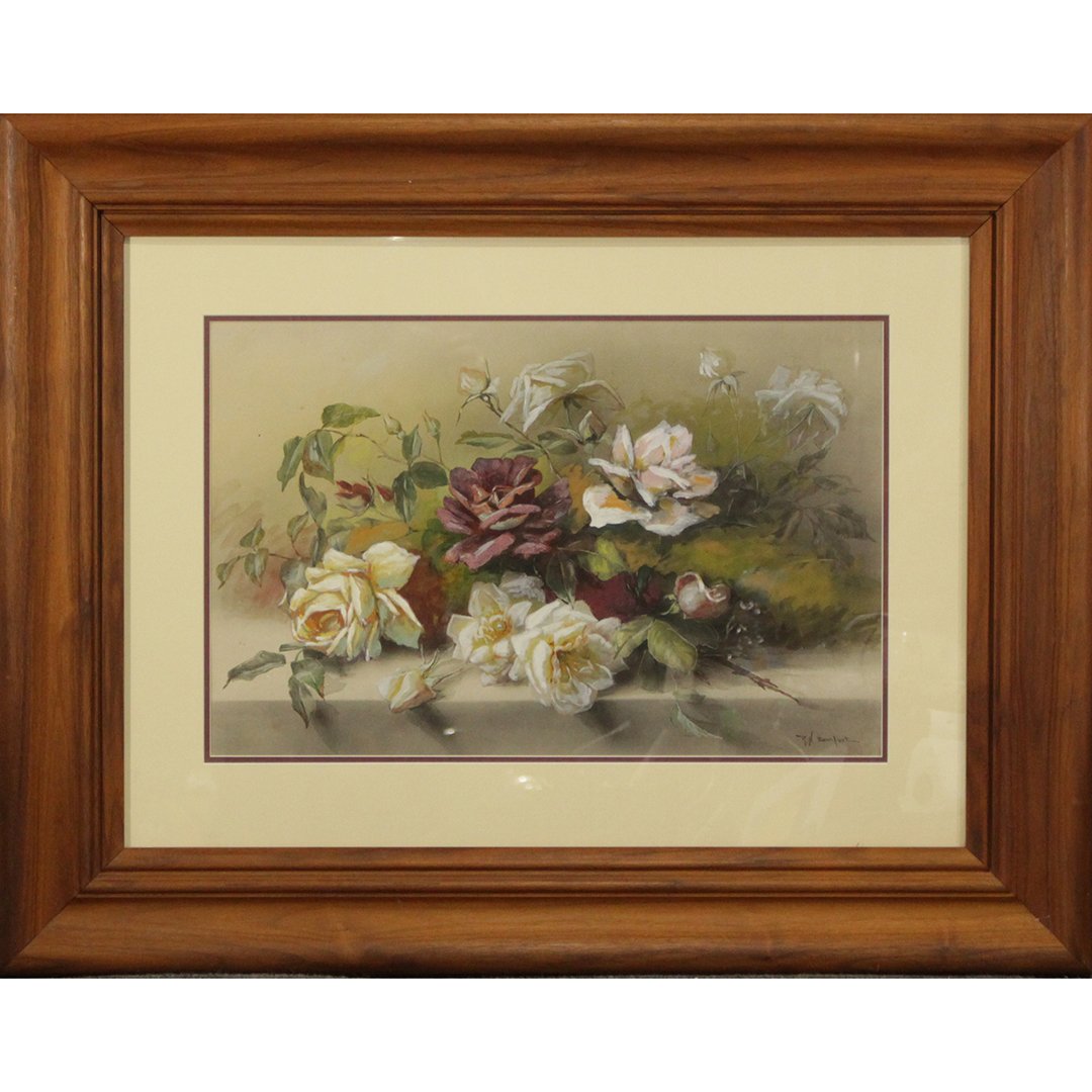 Richard H Burfoot, Watercolor Still Life, Signed