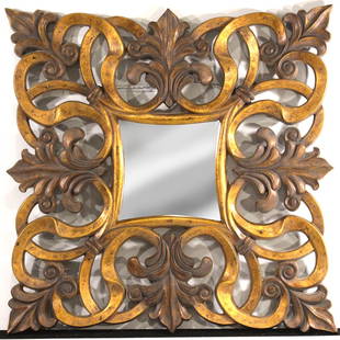 Howard Elliot Collection Large Painted Mirror