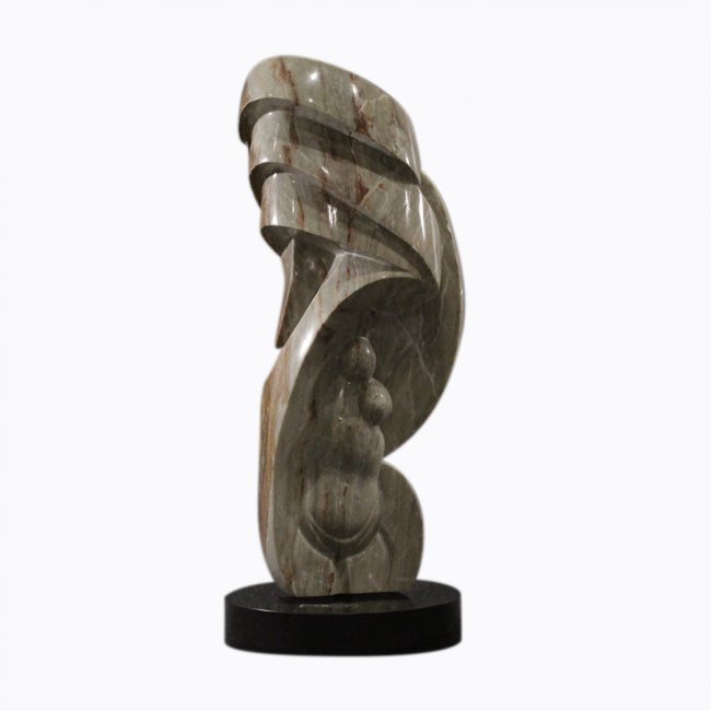 Large Modern Marble Sculpture Abstract And Geometric