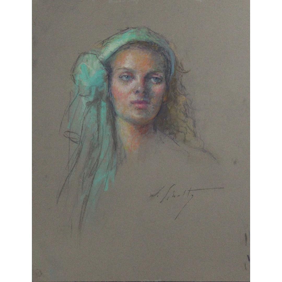 WILLIAM J SCHULTZ, Estate Painting pastel, Gypsy Girl - Jan 06, 2020 ...