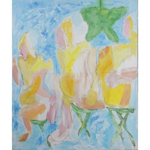 Jacqueline Barnett, Listed, Abstract Oil Painting