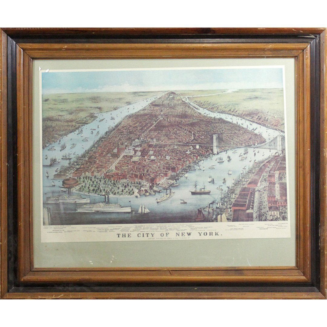 The City Of New York, Currier & Ives Reproduced