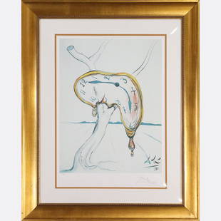 Salvador Dali Soft Watch Explosion Facsimile Signed Giclee