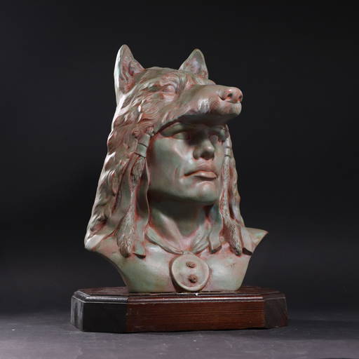 Nightwolf Native American Indian Bust