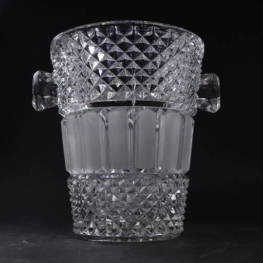 Quality Pressed Crystal Glass Champagne Bucket