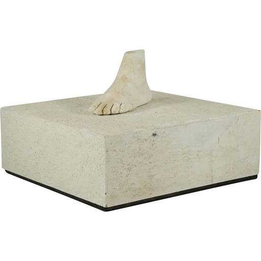 Wayne Forbes, Montana, Original Foot Sculpture, Label