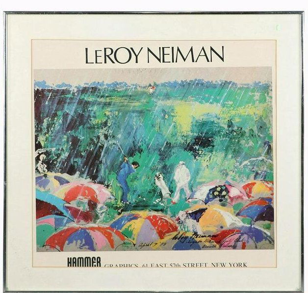 Leroy Neiman Exhibition Poster Augusta National Golf