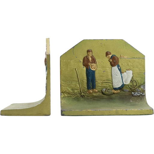 K&O Co. Vintage Cast Metal Bookends "Thankful Farmers" - Aug 16, 2021 ...