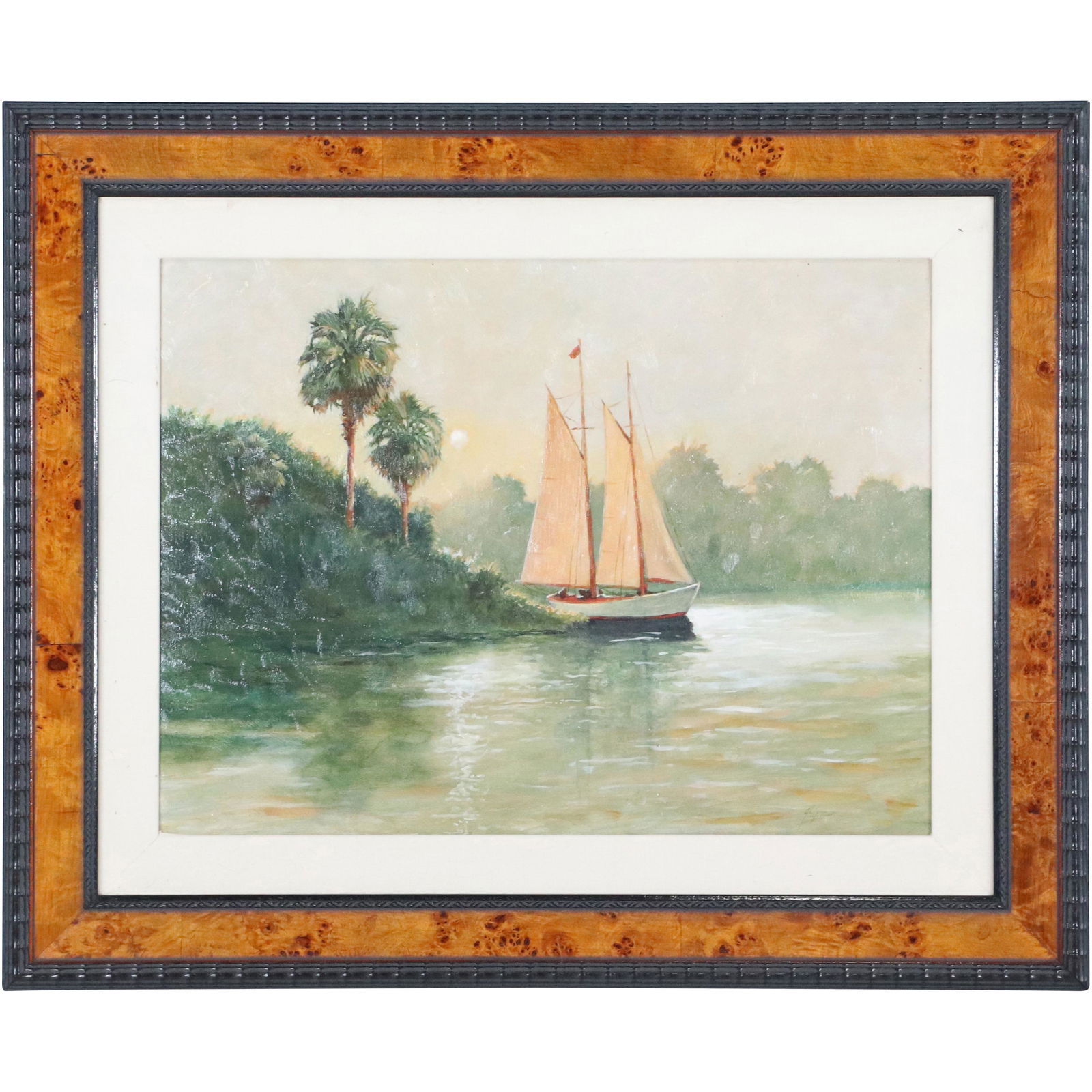 Barbara Shipman 1944 2019, Watercolor Sailboat Tropics