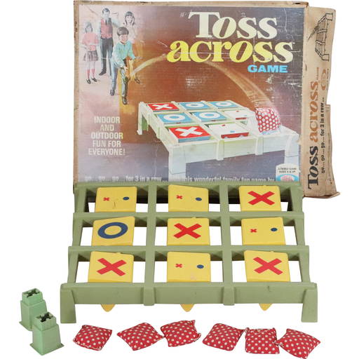 Vintage Ideal Toy "toss Across" Game In Box