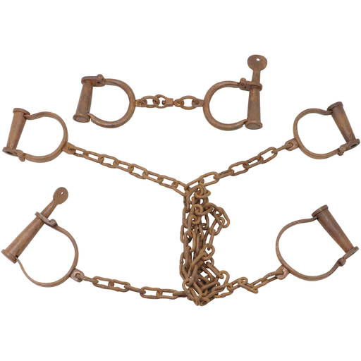 3 Iron Leg Cuff Slave Shackles Captive Shackles