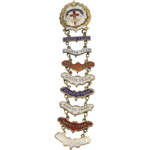 All 10k Gold Methodist Pins With Medal Brooch