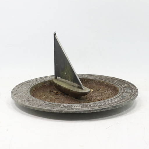Vintage Cast Iron "Sail Boat" Sundial (#0455) on Jan 03, 2022 | Donny ...