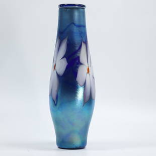 Vandermark Studio Art Glass Vase Signed