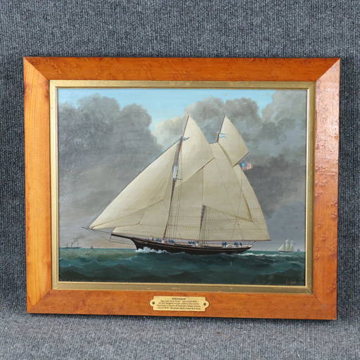 John Bower, Fine Quality Oil Painting Sloop Sail Boat (#0499) on Jan 31 ...